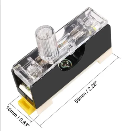 Lighted Fuse Holder - Reliable 6x30mm Fuse Box with LED