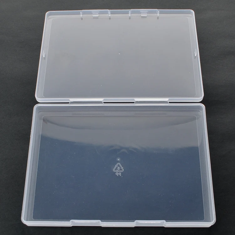Clear Plastic Storage Box With Flap Lid Art Supply Storage Organizer ...