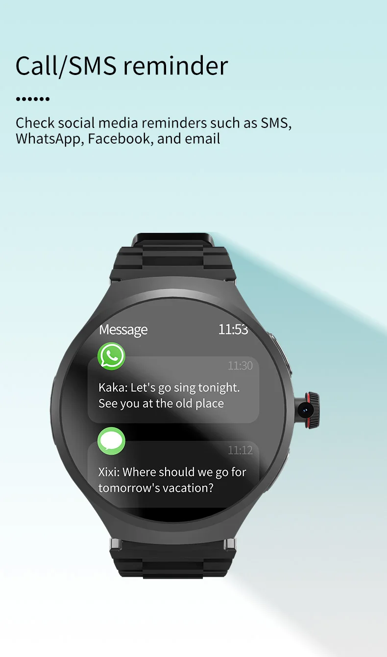 DW100 Pro VP29 H99 4G Smartwatch with GPS, Camera, Heart Rate Monitor ...