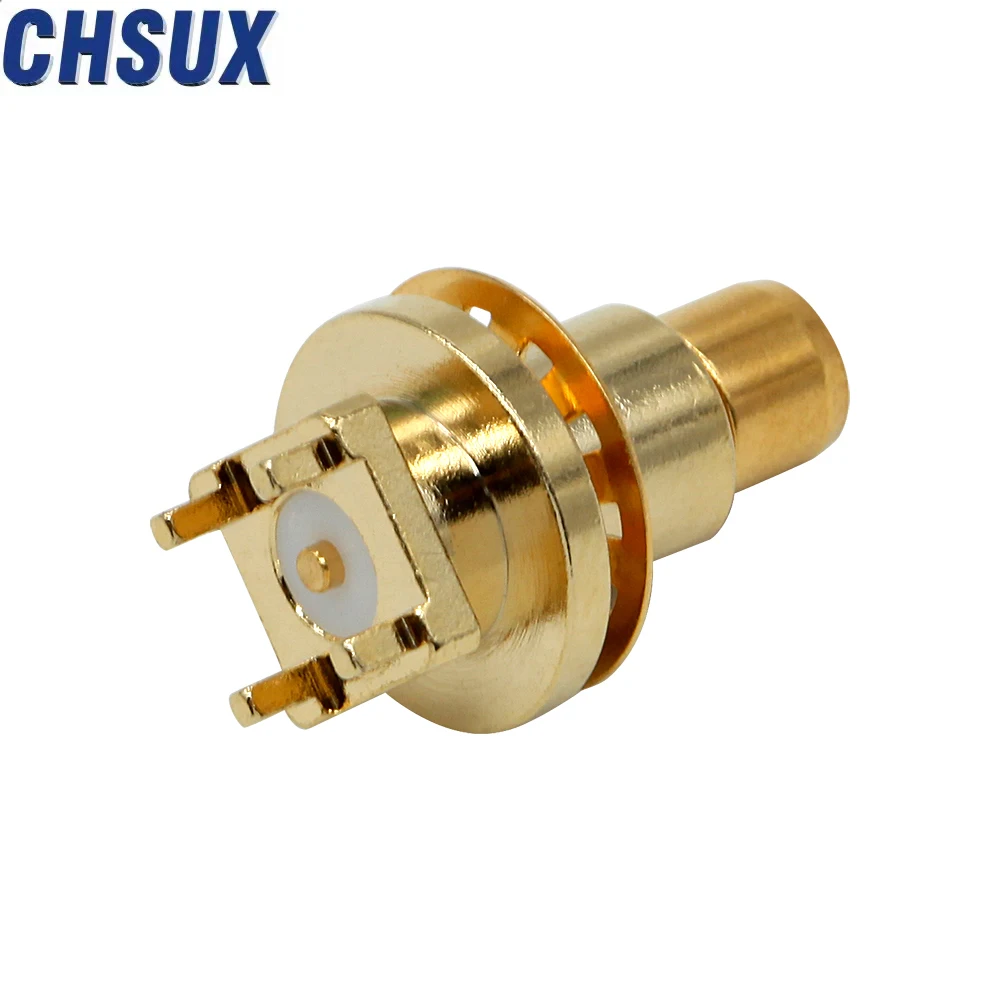 Straight Flange Pcb Panel Mount Male And Female Connectors Jack 2 Holes Bma Rf Coaxial ...