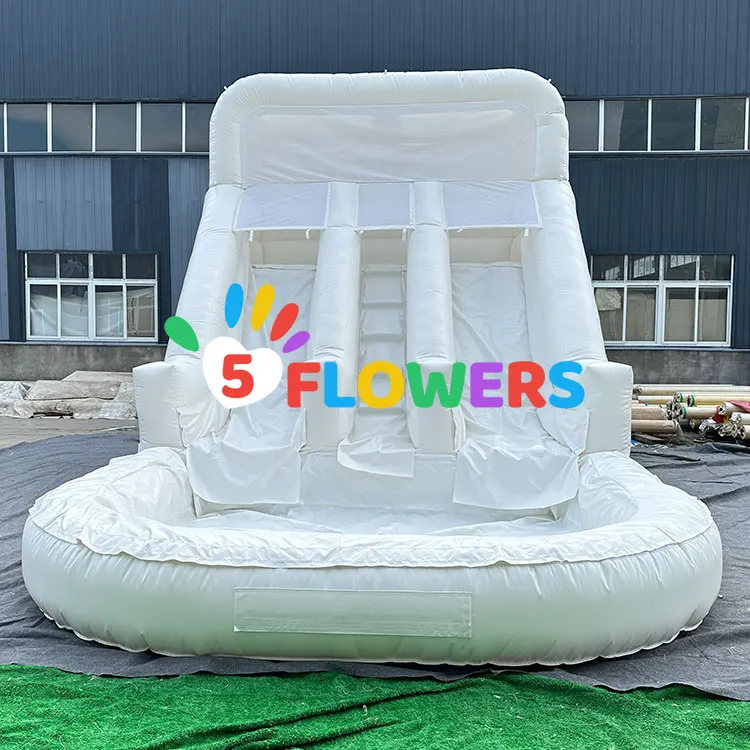 Factory Price White Toboggan Gonflable Inflatable Bouncer Slide With ...