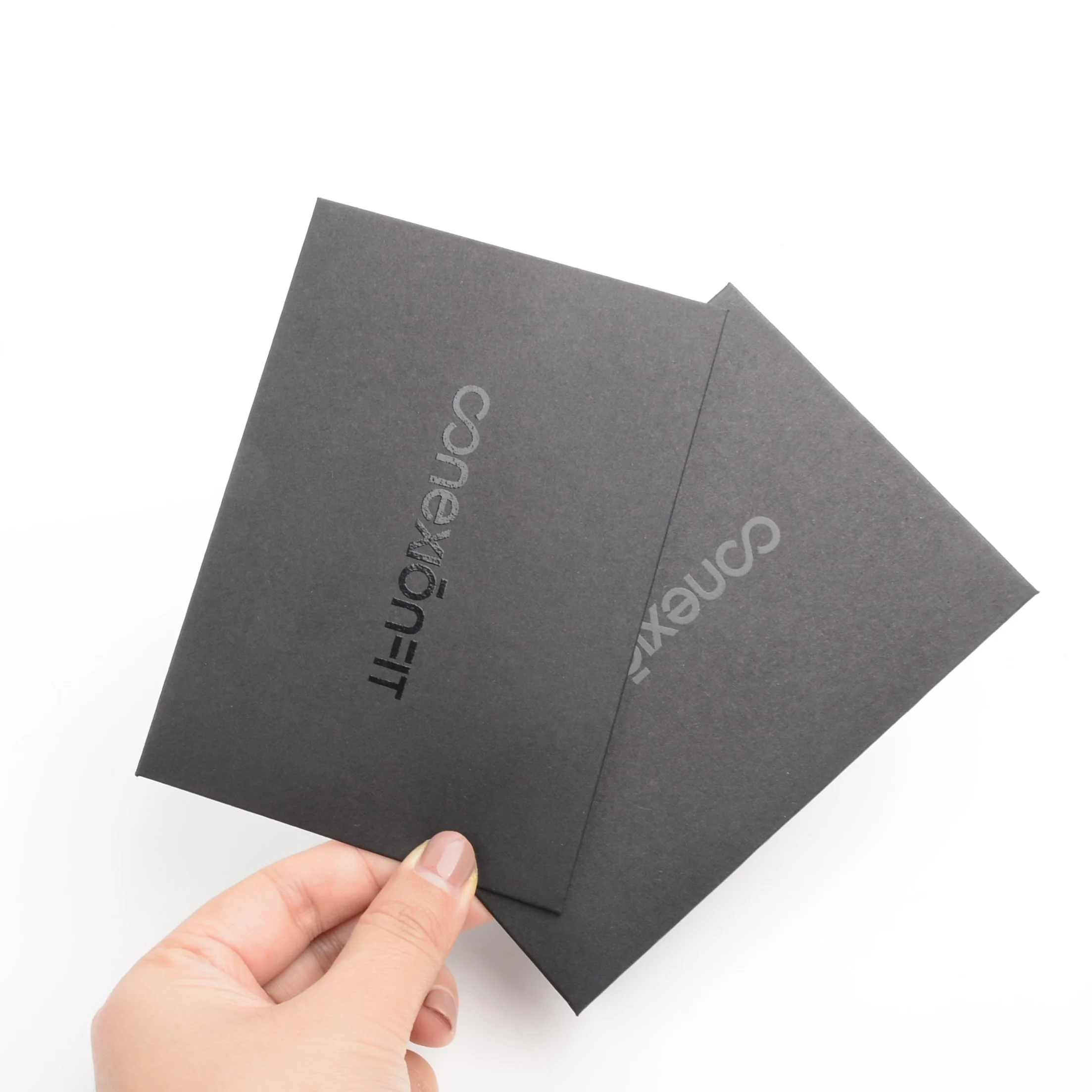 Custom Luxury Black Matte Envelope Logo Gloss A5 Gift Card Envelope ...