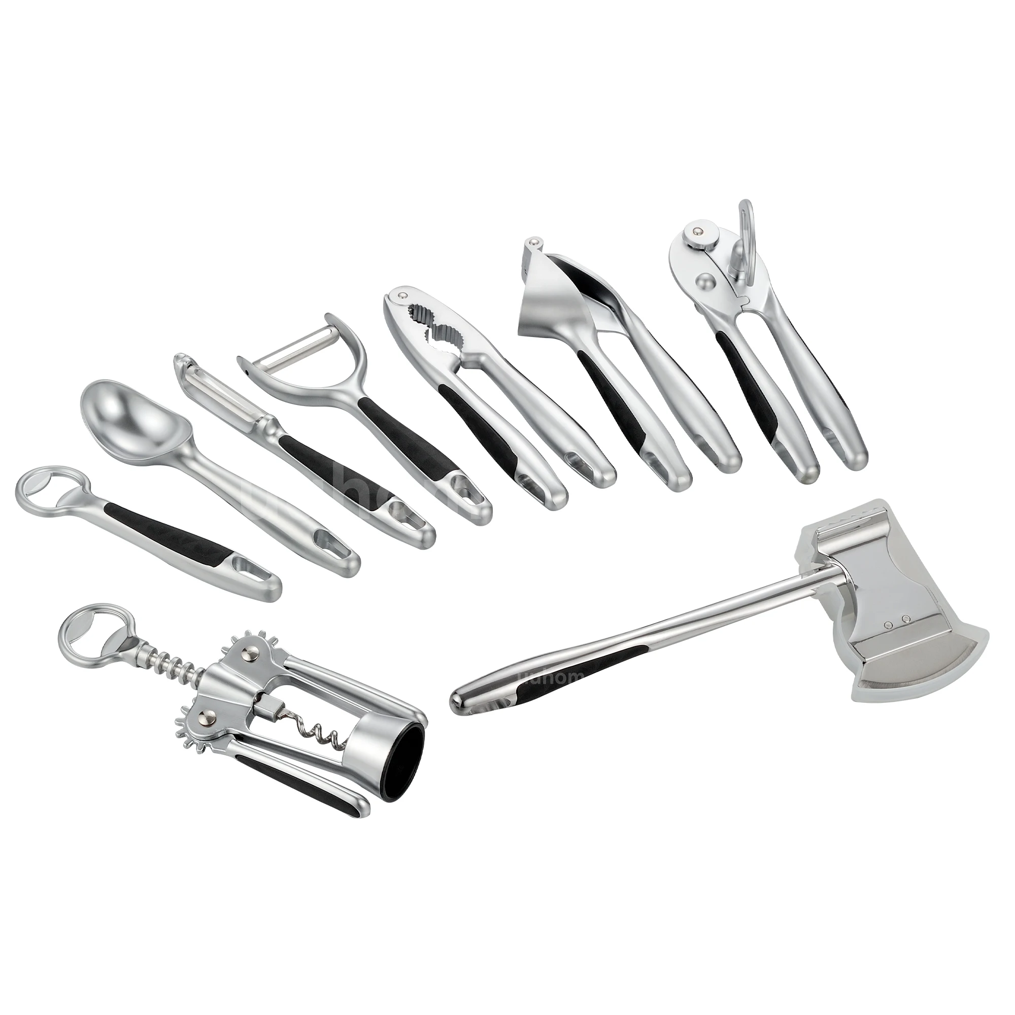 9pcs Multifunctional Kitchen Accessories Non-slip Zinc Alloy Metal ...