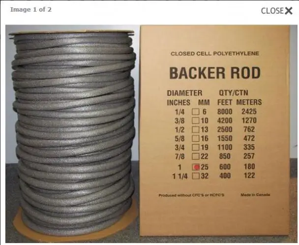 Backer Rod Closed Cell Expansion Polyethylene Joint Filler - Buy Backer ...