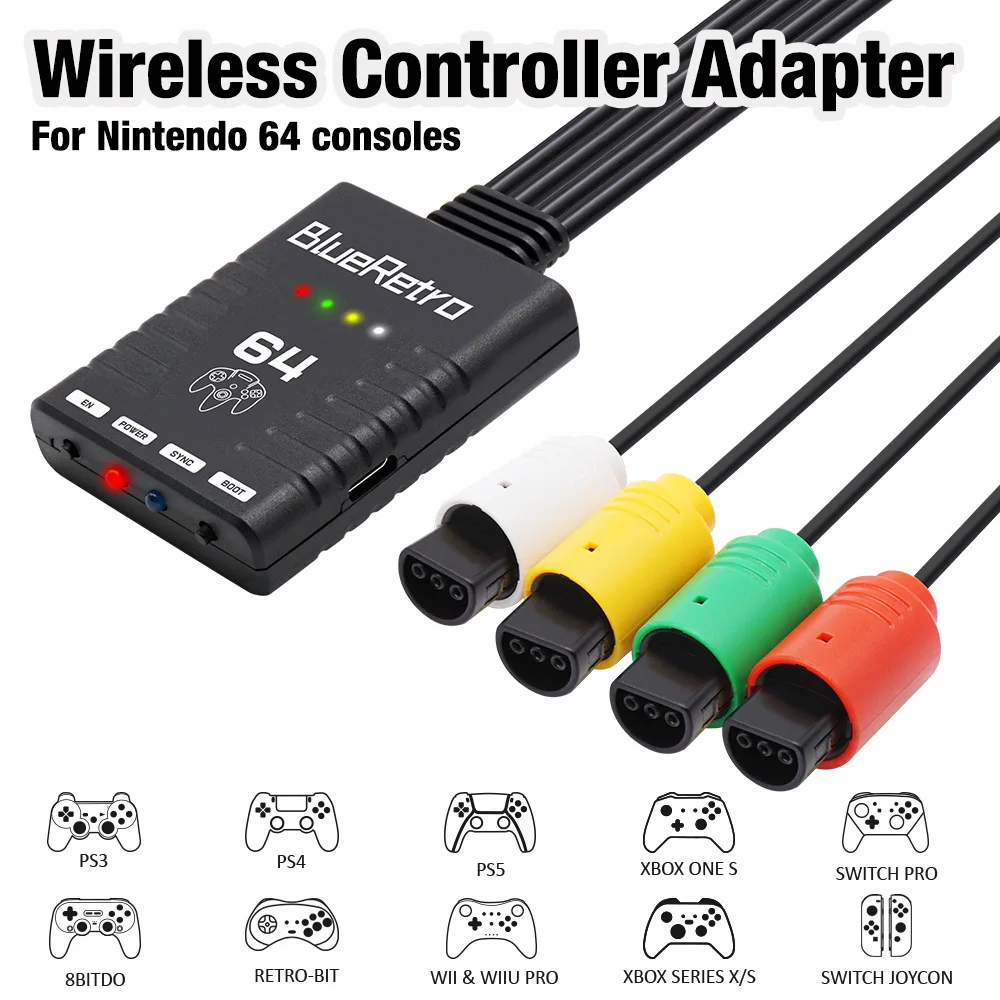 Wireless Controller Adapter for Nintendo 64 - Escoson