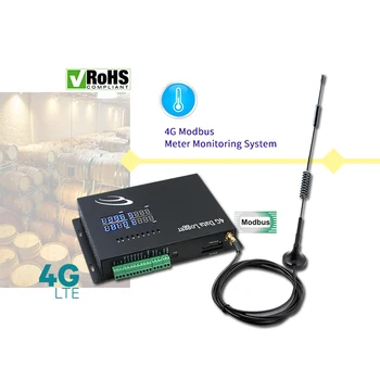 4g Modbus Meter Wireless Monitoring System Data Logger Thermocouple ...