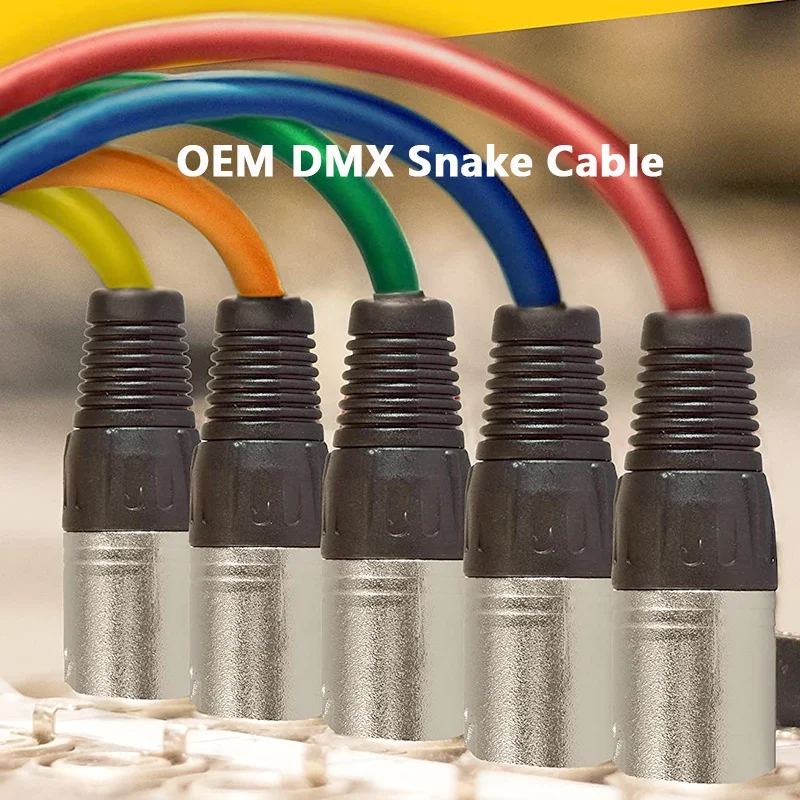 DMX Audio De Y Power Snake XLR Cable - Male to Female