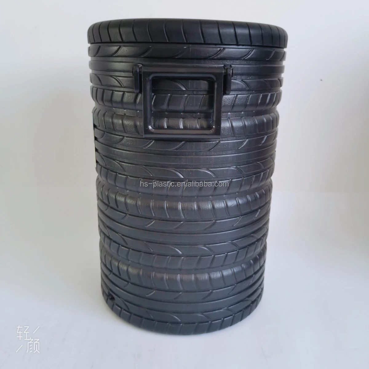 Plastic Tire Shaped Hard Cooler Box Tyre Ice Bucket Cool Barrel With ...