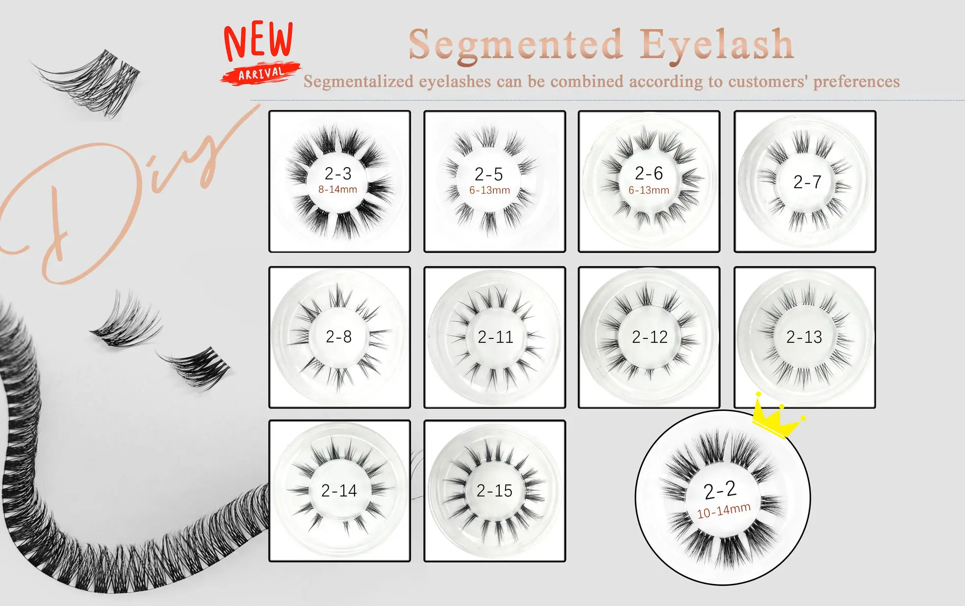 Zm Lashee Wholesale Free Design Individual Lashes Clusters 18mm Mink ...