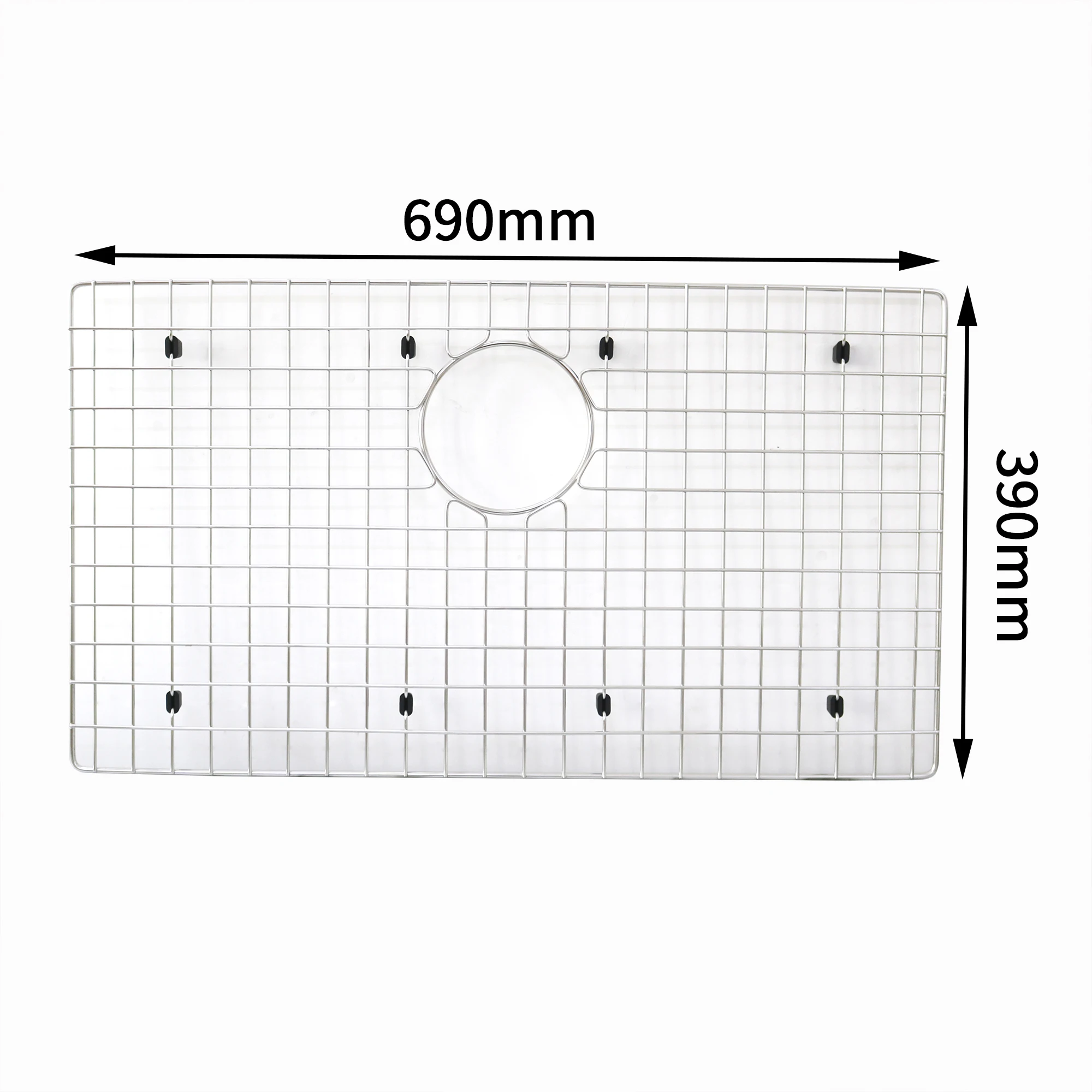 Custom Made Sink Grid Product Metal 304 Stainless Steel Kitchen Sink ...