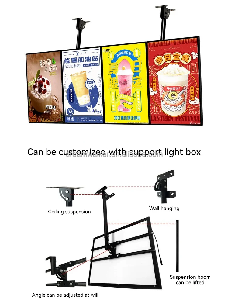 Customized Cinema Advertising LED Lighted Poster Frame 40x27