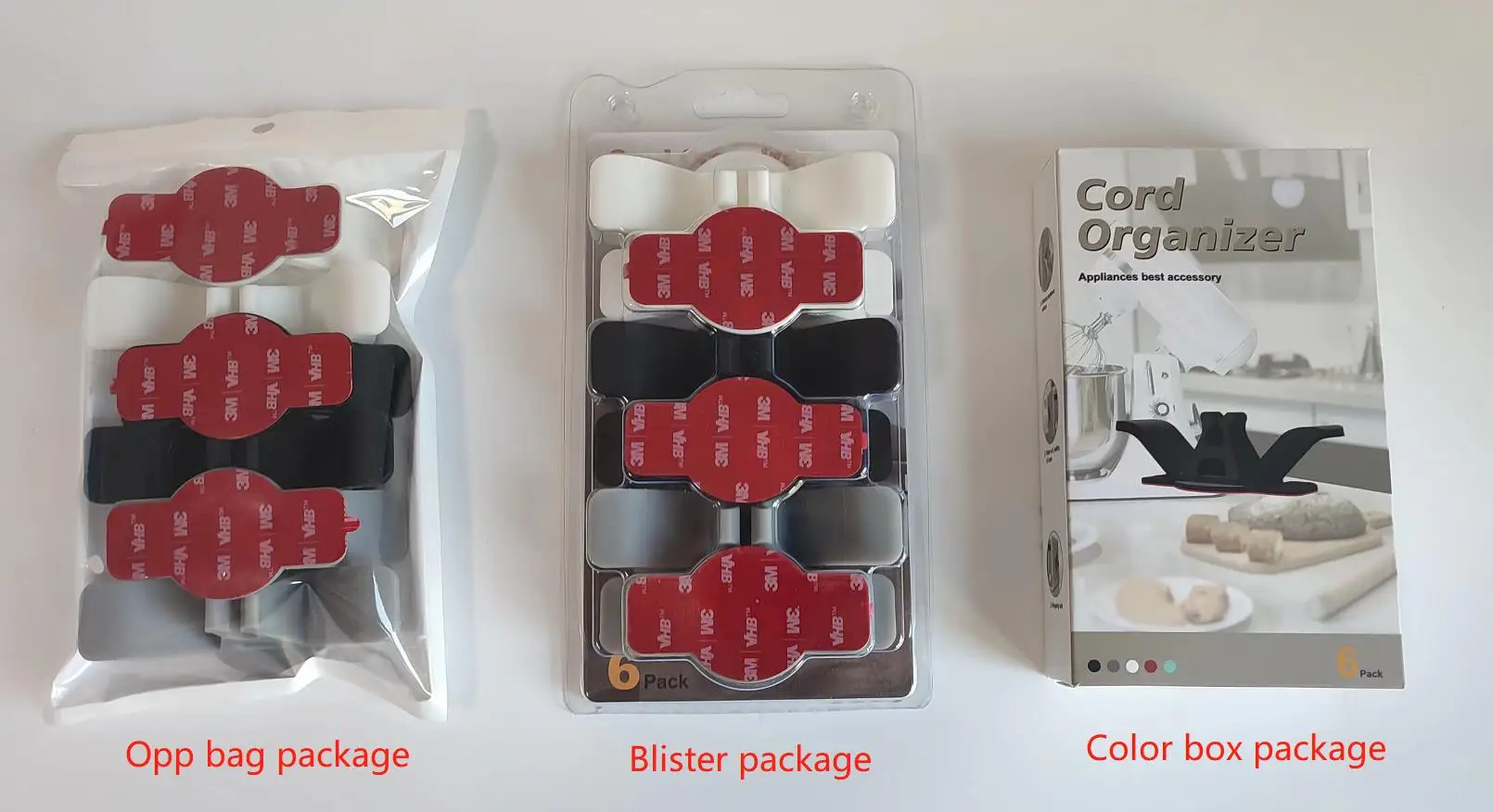 Upgrade Original 3 M Gel Sticker Cord Organizer Cord Wrap Winder ...