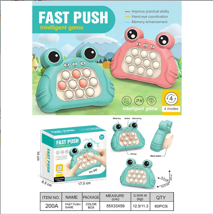 Bubble Poppers Fidget Toy Pop Game Light Up Fidgets Toy Fun Handheld ...