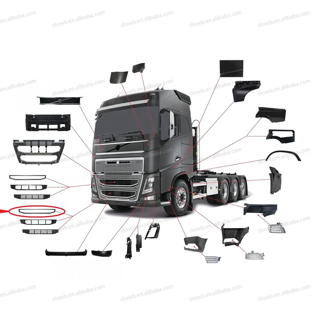 Für DAF XF / CF / LF LKW-KÖRPERTEILE| Alibaba.com