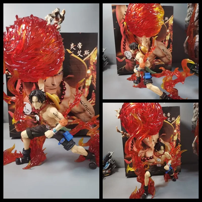 Anime One Pieced Ace Action Figure Toys Portgas D Ace Manga Figurine Gk ...