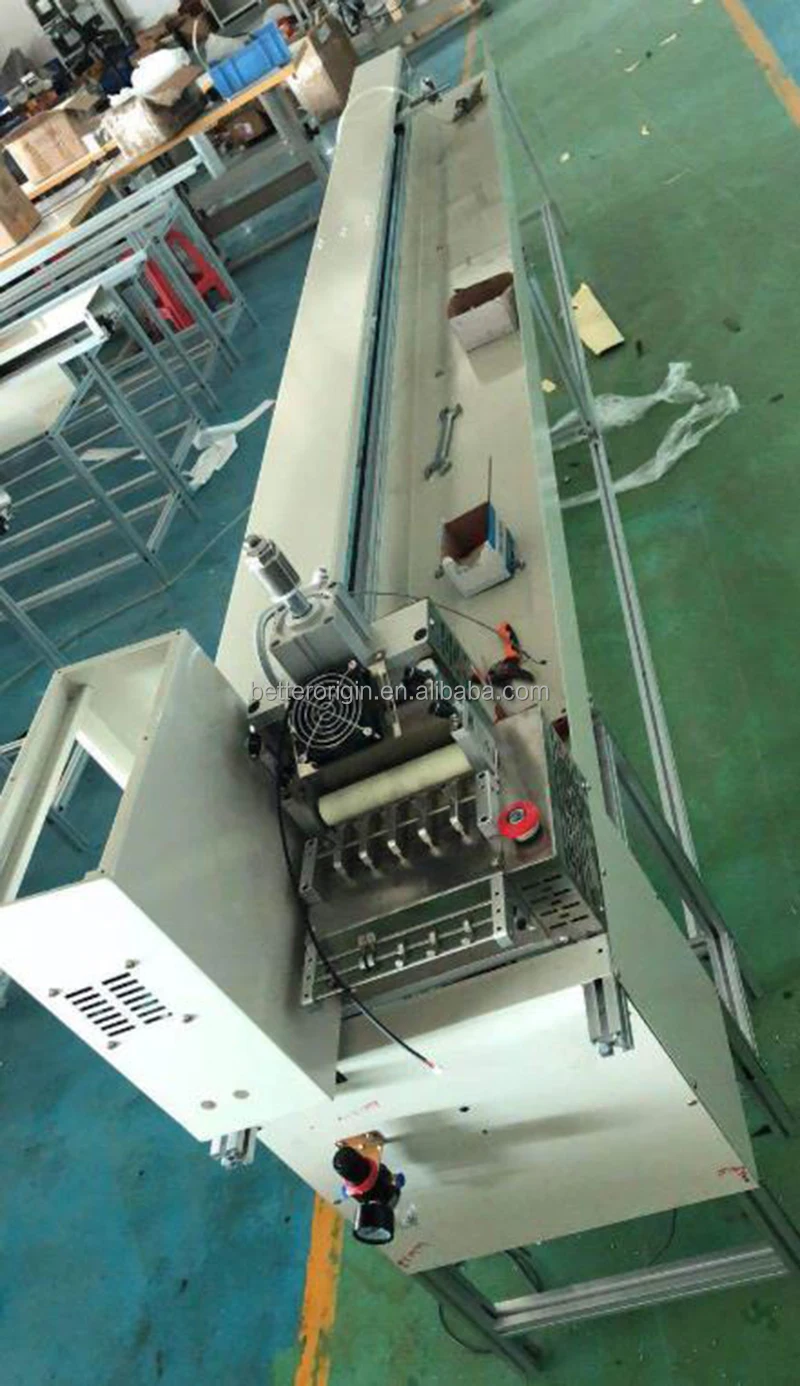 Labor Saving Velcro Tape Cutter Machine With Material Pulling And ...