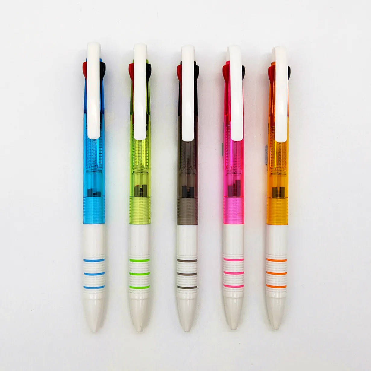 Custom Promotional Plastic Click Clear Transparent Pen With Logo ...