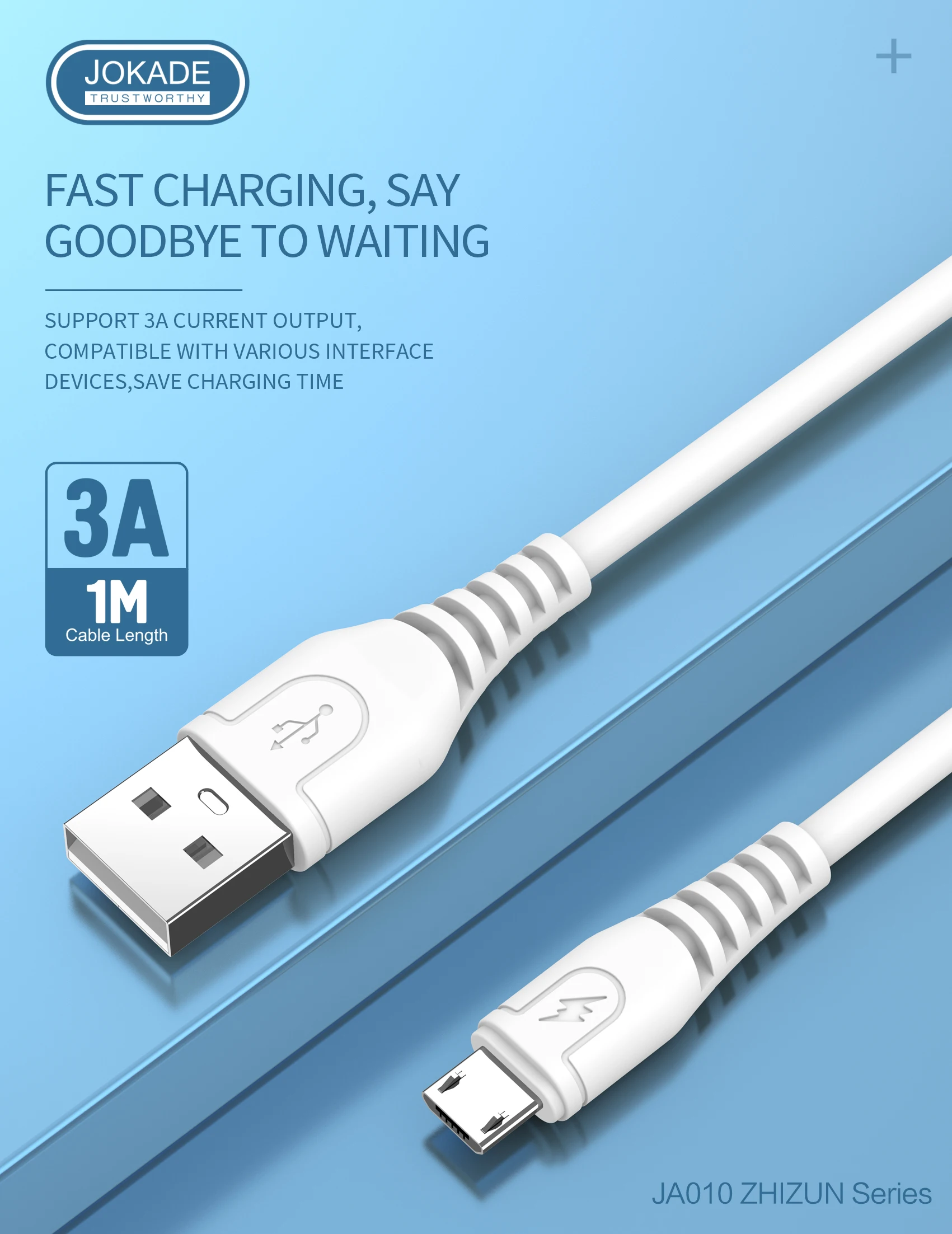 JOKADE USB Cable - High Quality Data Transfer & Charging