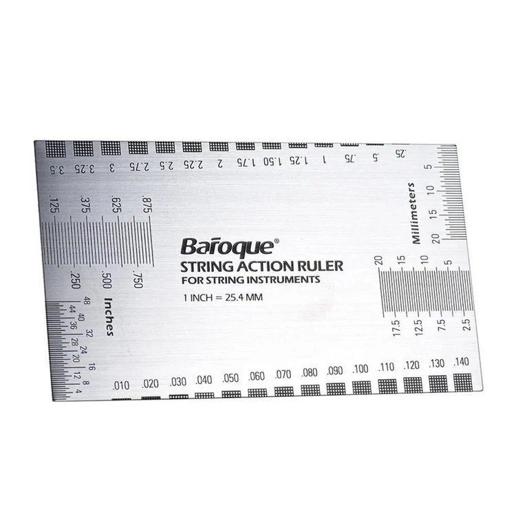 Baroque String Action Ruler - Precision for Guitar & Bass