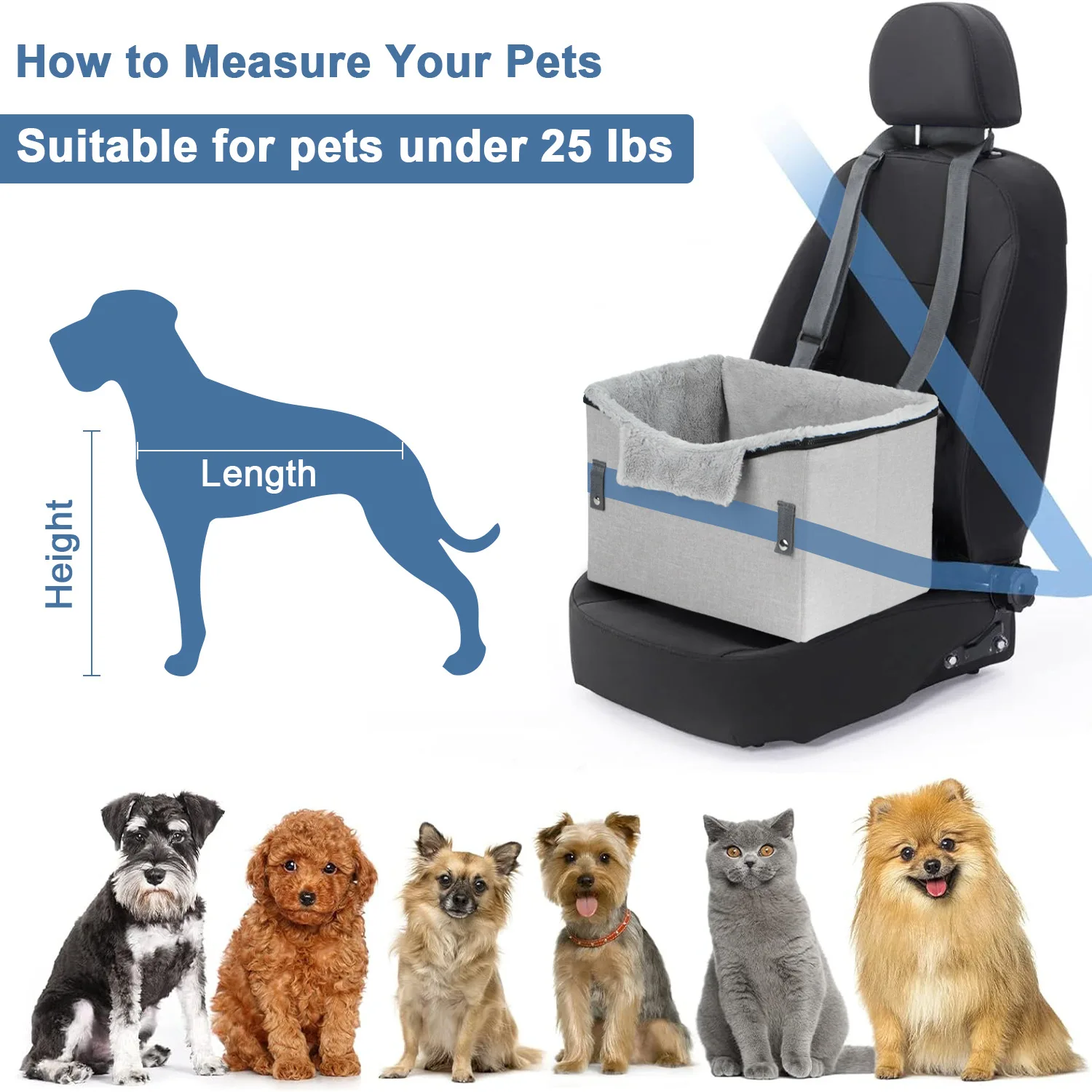 Manji Factory Oem Customization Vehicle-mounted Breathable Dog Cat Pet ...