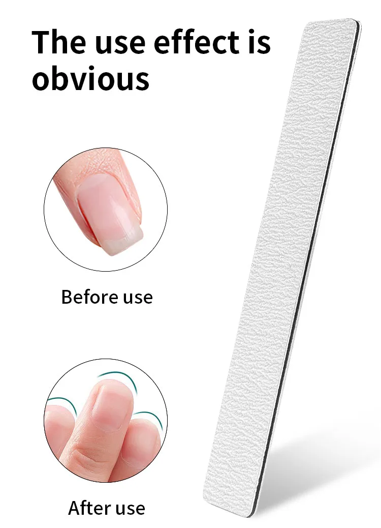 Hot Sale Custom logo Rectangle Shape Nail Files Pack Disposable Double ...