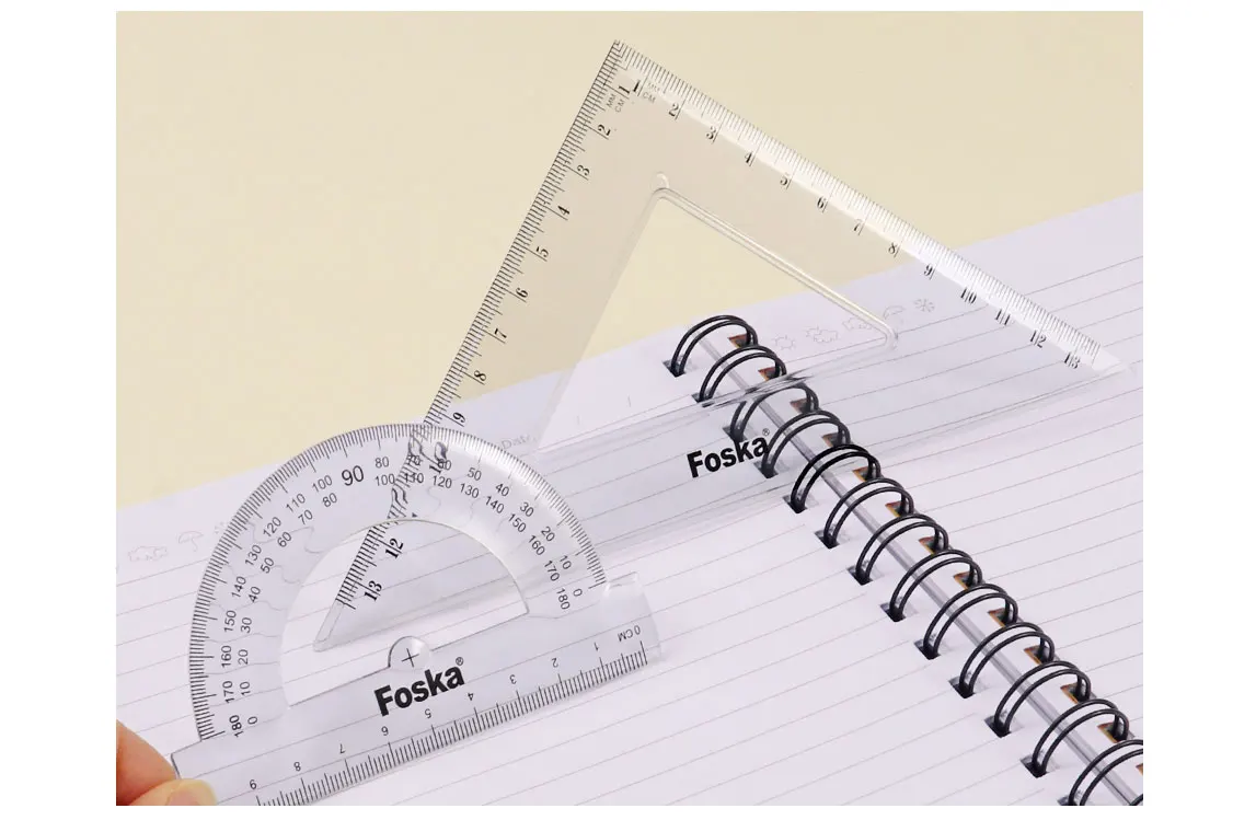 4 Pieces Students Plastic Geometric Ruler Set - Buy Ruler Set,School ...