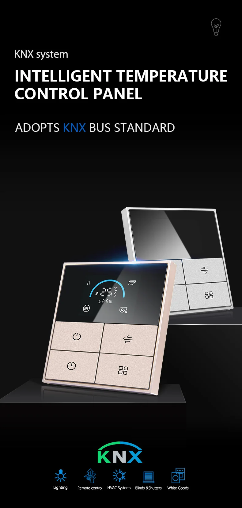 KNX Smart Switch - Intelligent Hotel Wall Control Panel