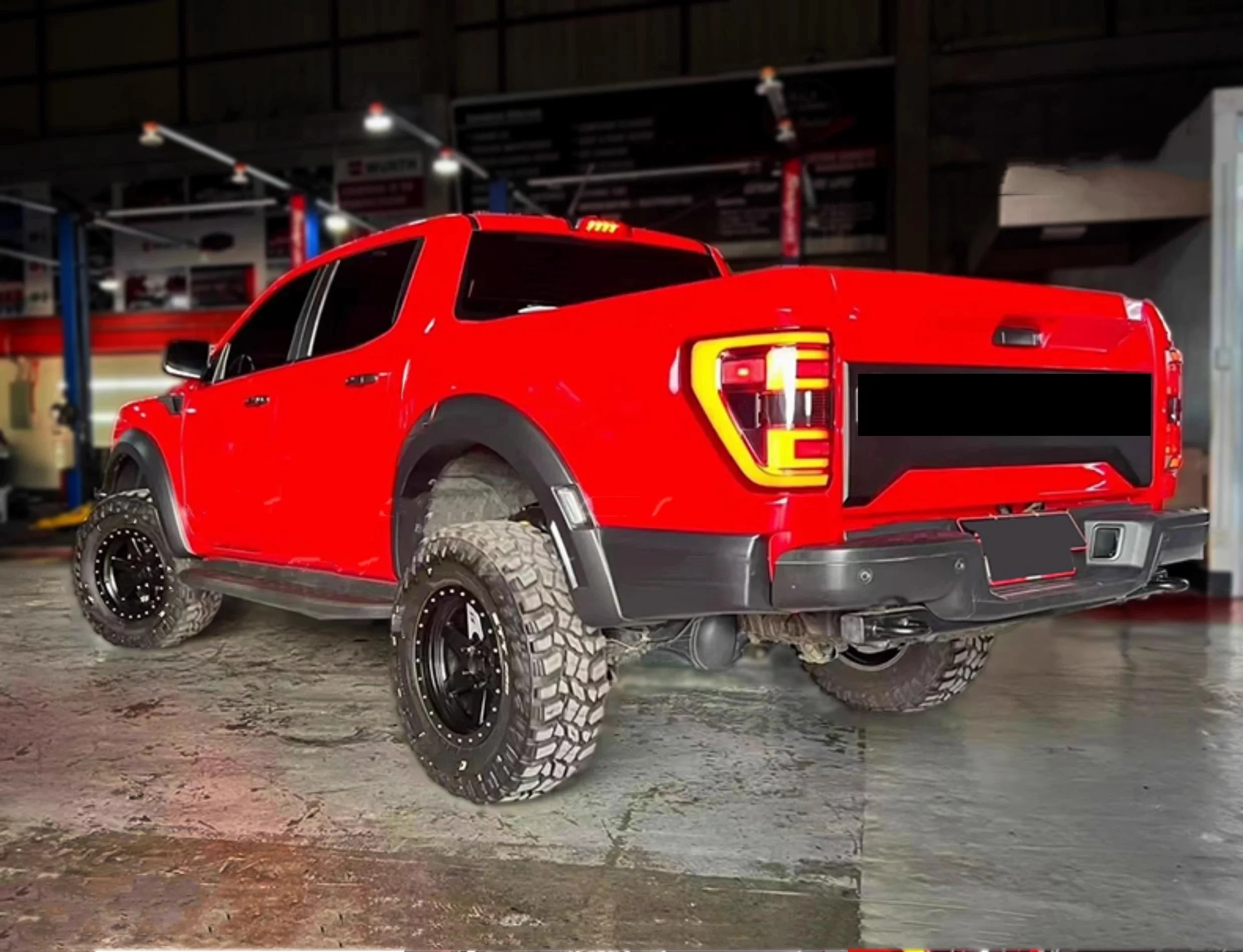 Body Kit For Ford F150 Raptor 2015-21 Modified Front Rear Bumper Grill ...