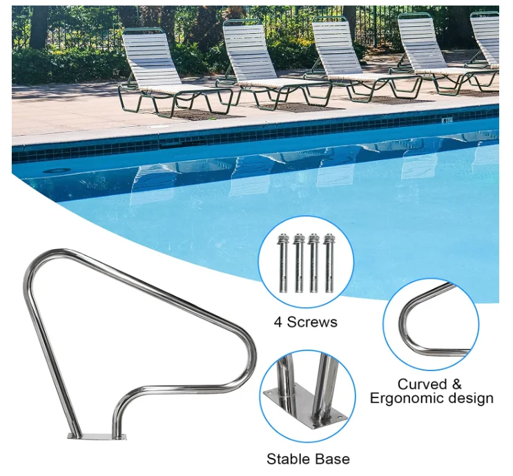 Modern Stainless Steel Swimming Pool Handrail - Buy Pool Handrail ...