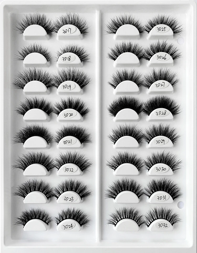 Free Sample 25mm Mink Eyelashes Wholesale Handmade Lashes 25 mm 3d Mink ...
