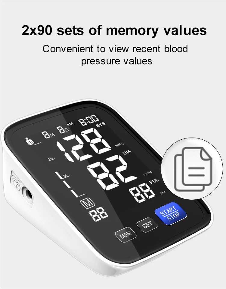 Portable Bp Monitor Pressure Device Digital Blood Pressure Gauge ...