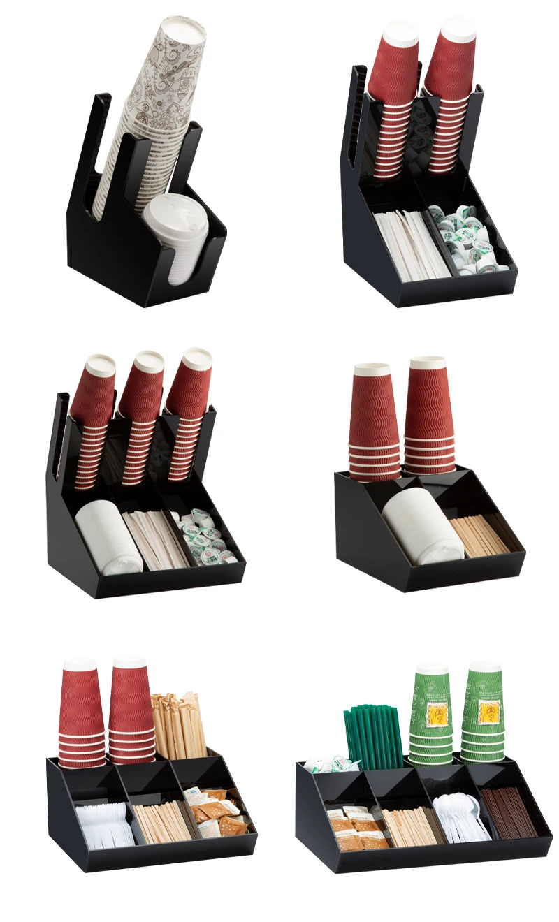 Acrylic Coffee Cup Storage Dispenser - Organize with Ease