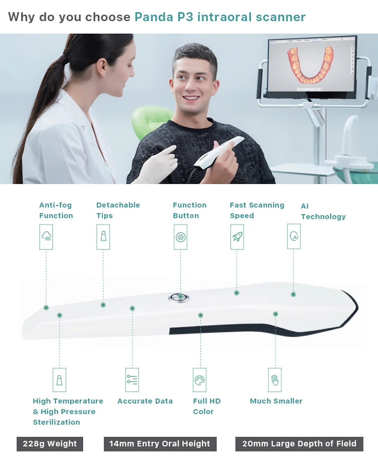Dental Scanner Intraoral Oral Intraoral Scanner Panda P3 3d Intraorale ...