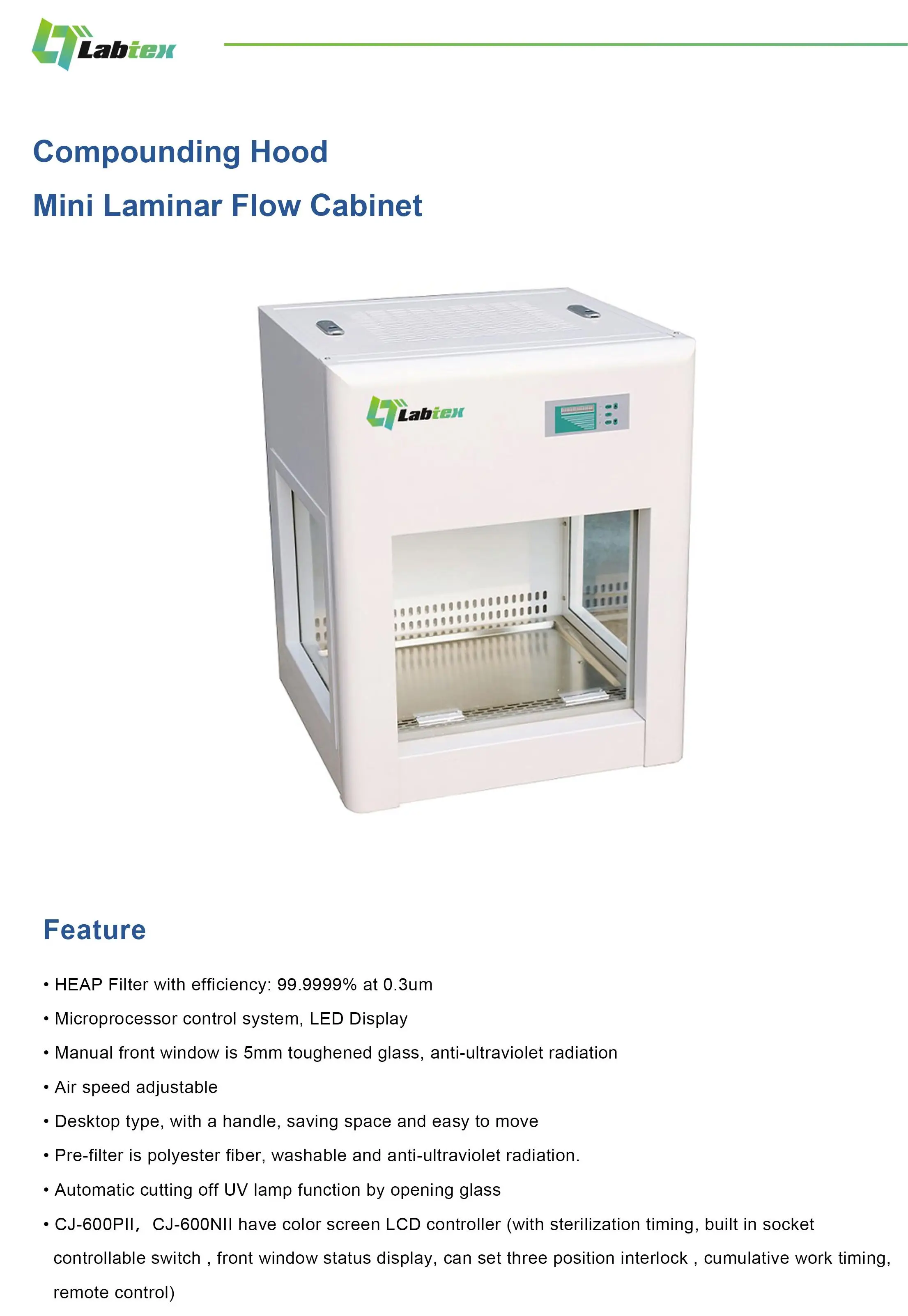 Labtex Fume Hood Table Top Lab Dental Fume Hood Exhaust Chemical ...