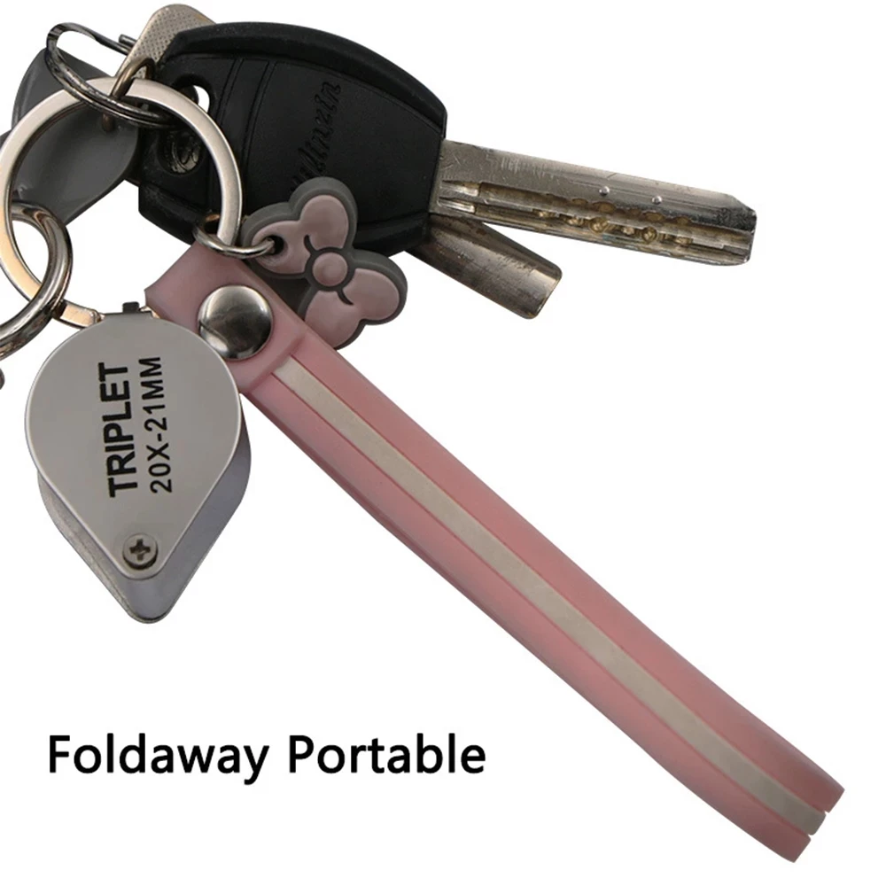 Portable Folding Jewelry Loupe - 30X 20X 10X Magnifier