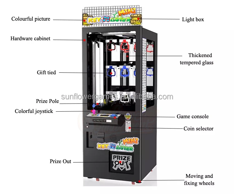 Shopping Mall Vending Machine Coin Operated Games Claw Crane Machine 9 ...