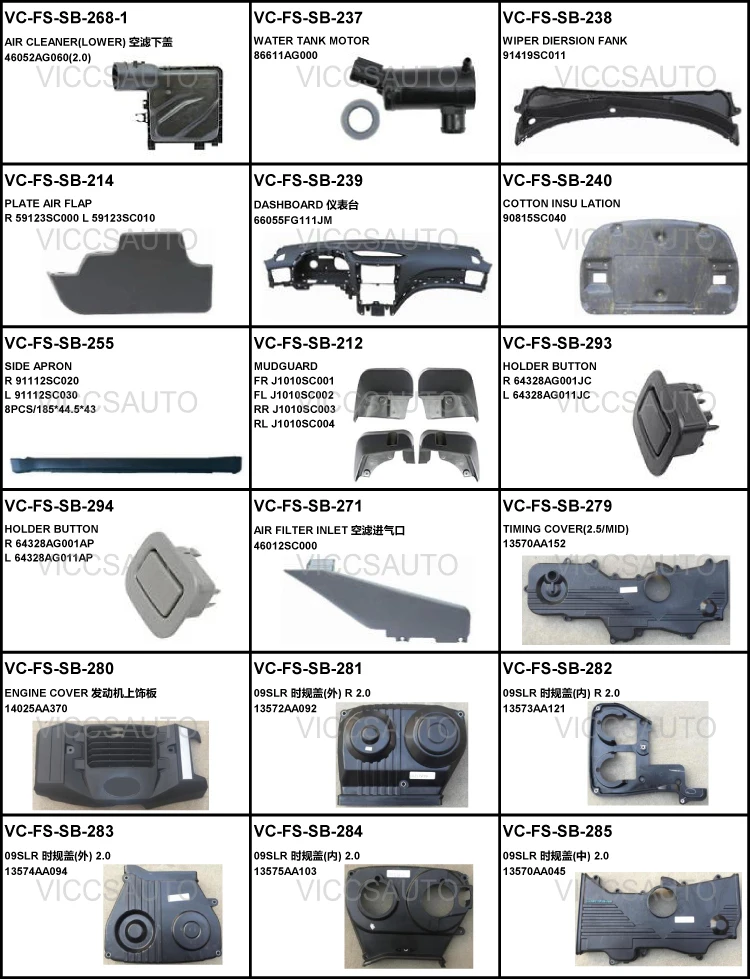 斯巴鲁森林人2009-2012汽车前保险杠 (带前照灯垫圈) 的原始设备制造商57709sc000 - Buy Oem 57709sc000 ...