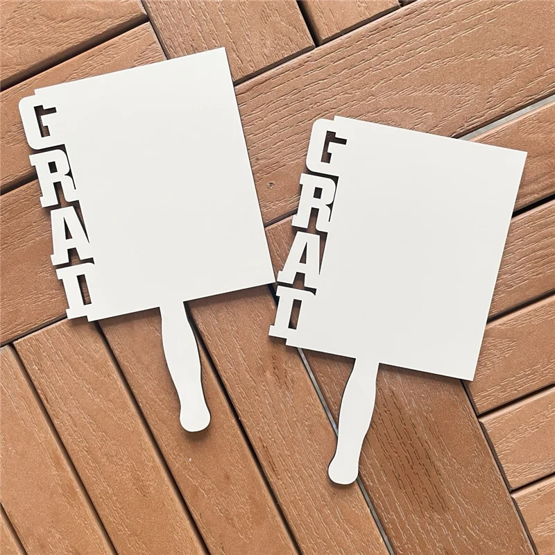Mdfsub 10x17cm Sublimation Grad Paddle Fan Graduation Gift Photo Frame ...