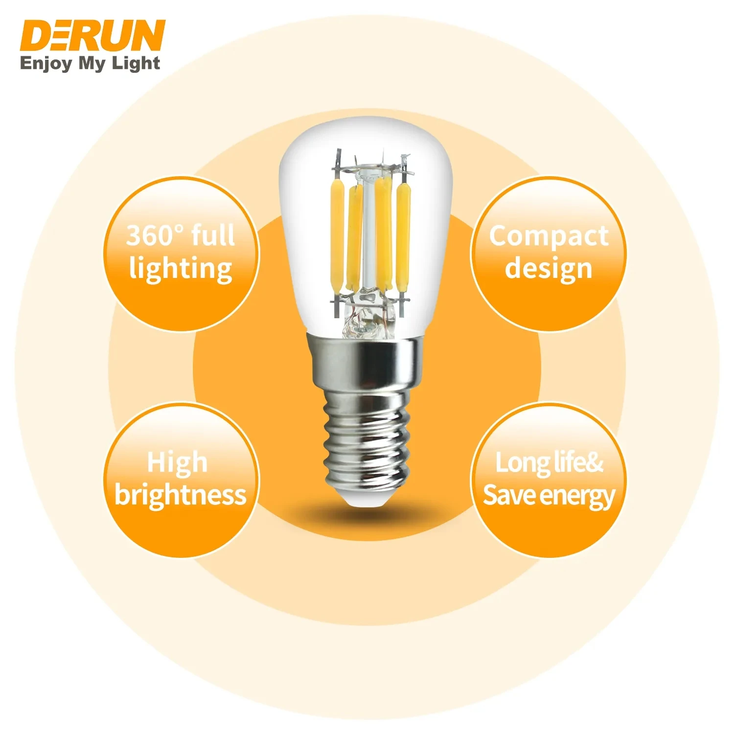 ST26 LED Fridge Bulb 220-240V 1W 2W 3W 4W E14 LED Filament Bulb Used ...