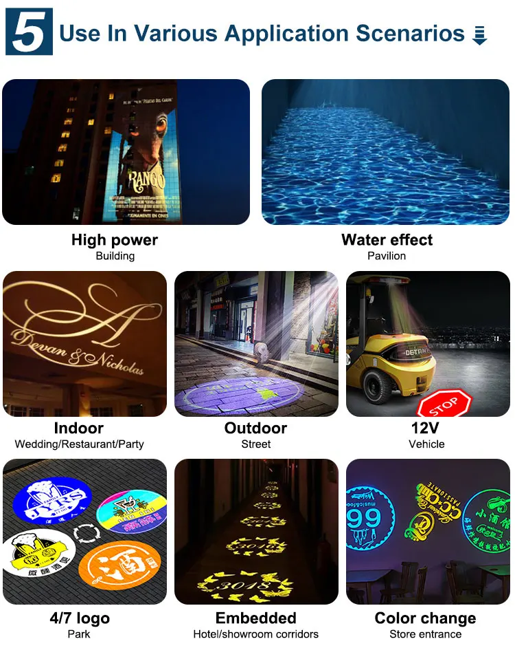 Tmut 15w Shopping Mall Gobo Projection Indoor Projector Remote Control ...