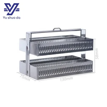 Stainless Steel Slide Staining Rack For 60 Slides - Buy Slide Staining ...