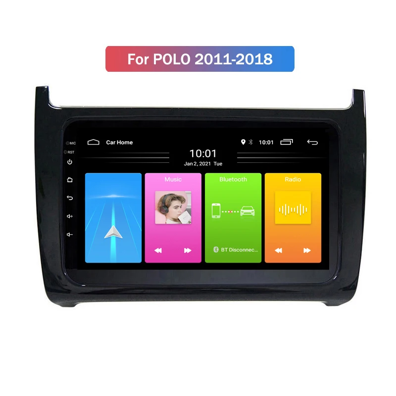 9 Inch Android 12 Full Touch Screen Car Multimedia System For Vw Polo ...