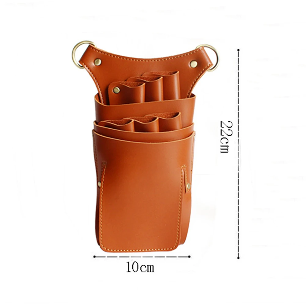 Salon Holster Leather Barber Hairdressing Holsters Scissors Comb Waist Bag Scissor Pouch ...
