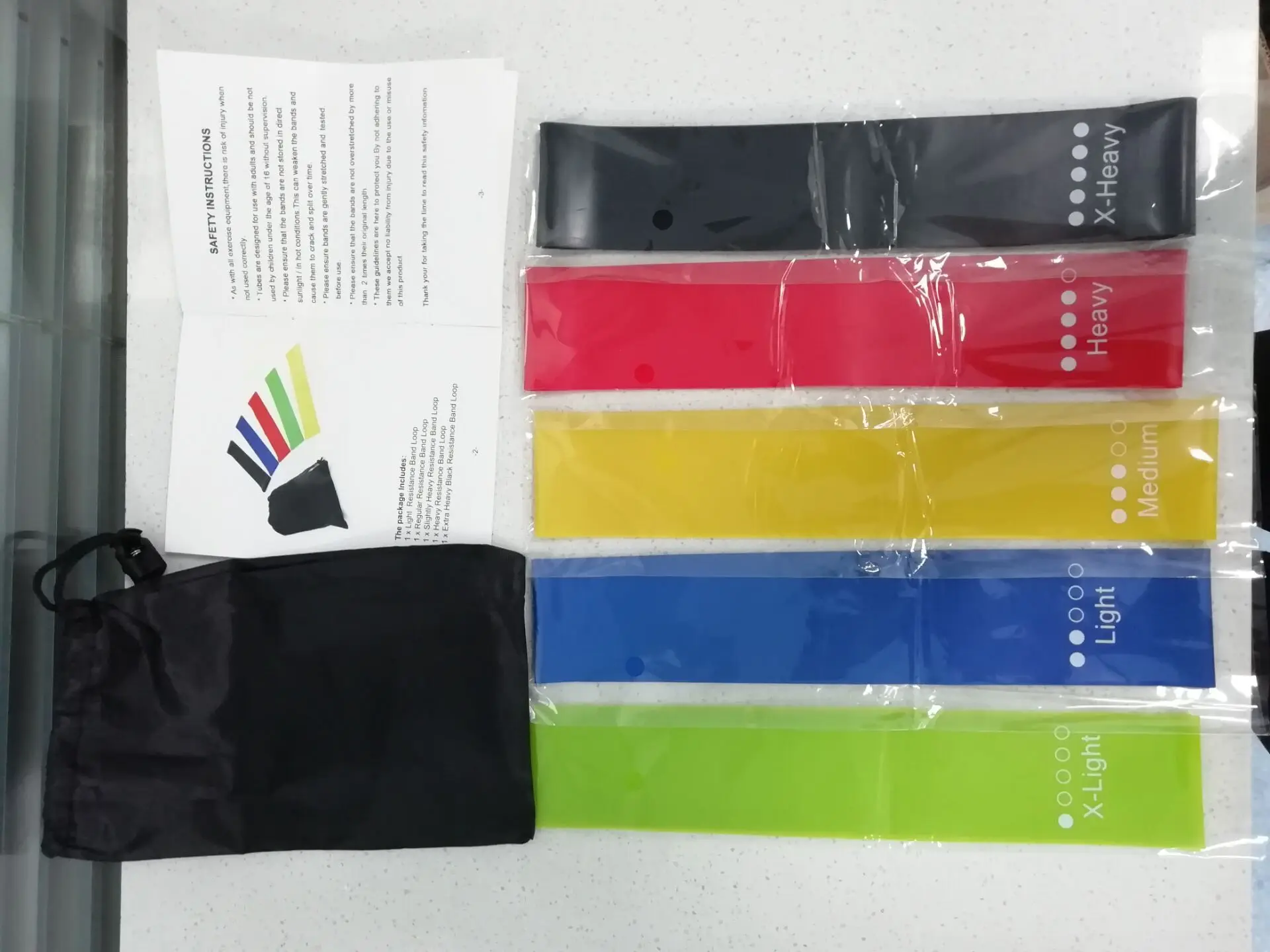 Wemade Hip Circle Custom Printed Exercise Band,Resistance Bands Set For ...