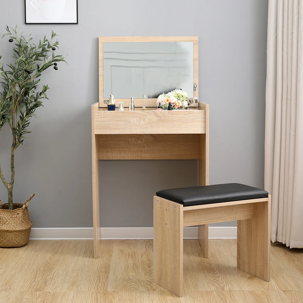 Wooden Folding Dressing Table Set Makeup Cabinet| Alibaba.com