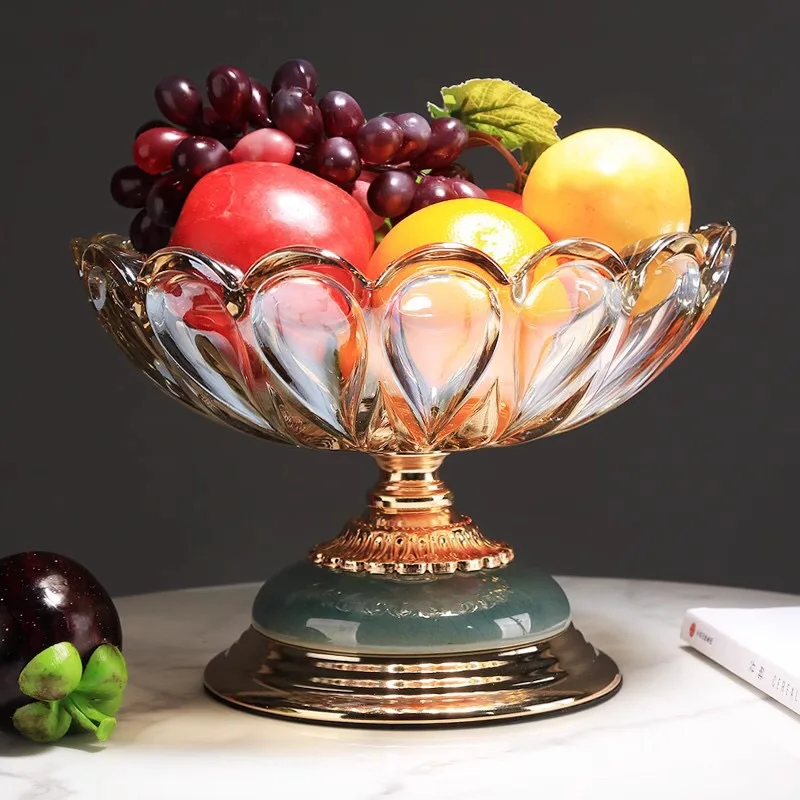 Elegant Glass Fruit Tray - Perfect for Home Decor & Events