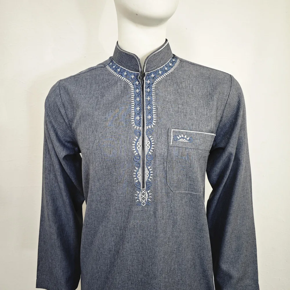 Shop Our Bahrain Style Thobe - Embroidered Islamic Men's Clothing