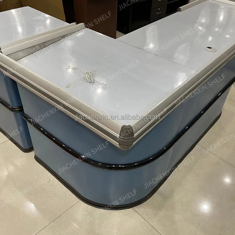 Modern Design Retail Shop Supermarket Cash Counter Table