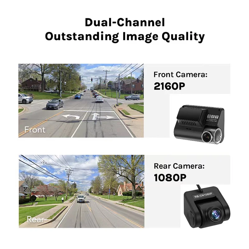Novatek 96670 Private Mode 4k Car Dashcam With Gps Wifi And 1080p ...