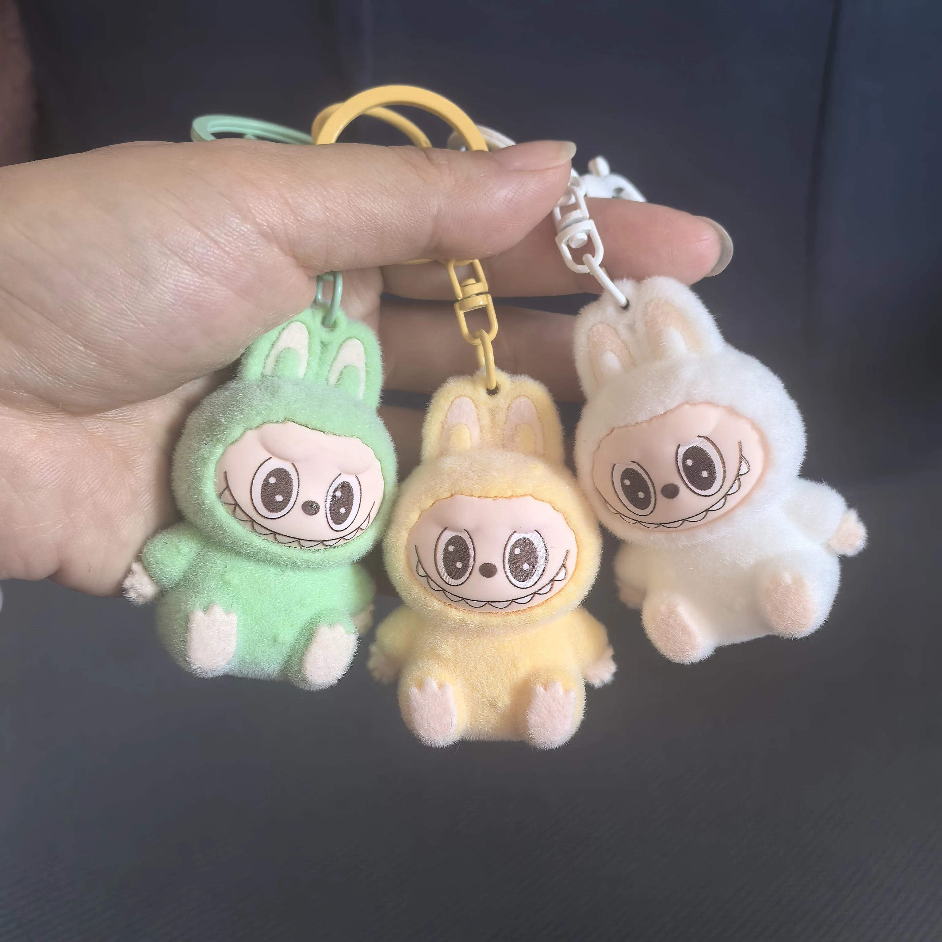 Alibaba.com: Kawaii Cartoon Rabbit Keychain, 3D Flocking Design, Korean Style Pendant : Connect ...
